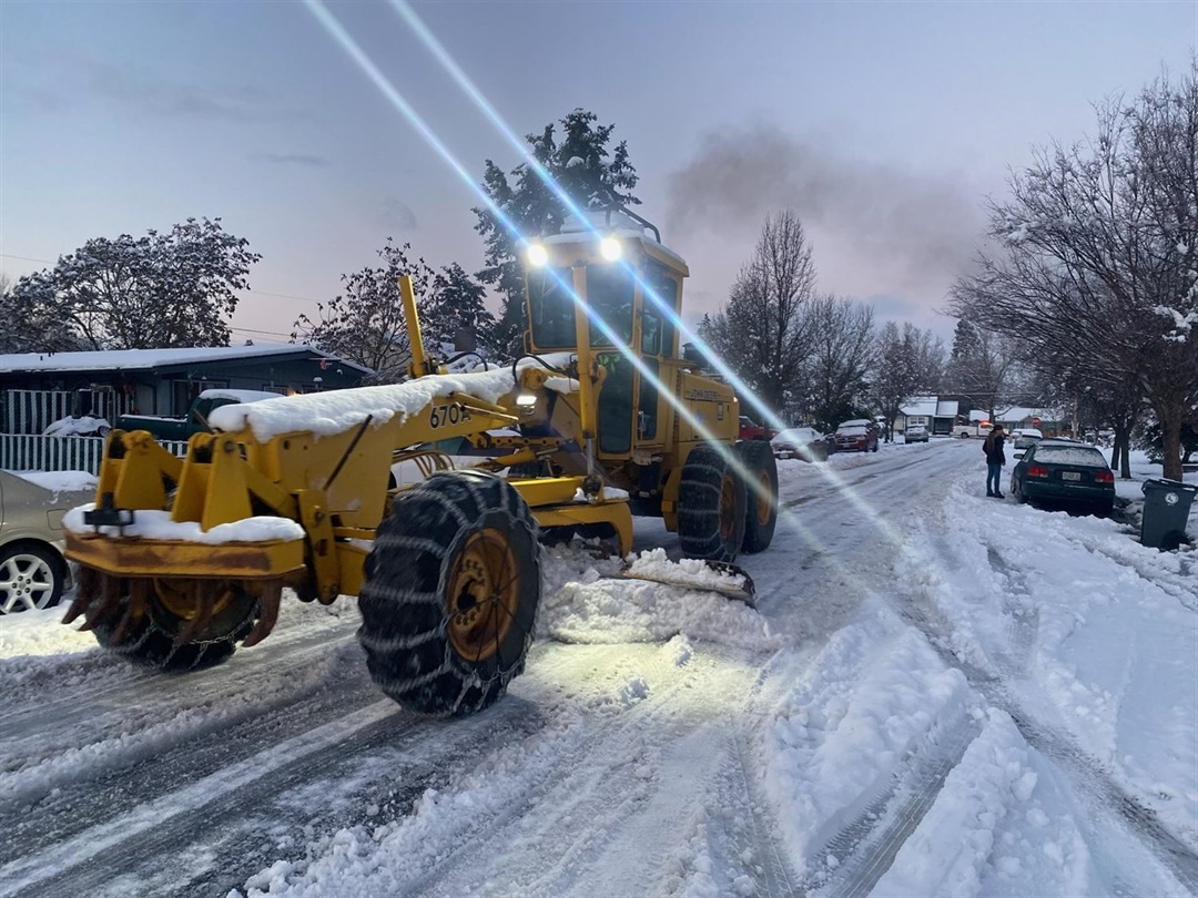 Morning Road Conditions and Response Efforts - Feb. 6 City of Medford